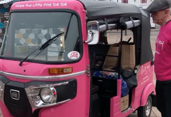 Putting Rosie the Little Pink Tuk Tuk to good use - Rosie May Foundation